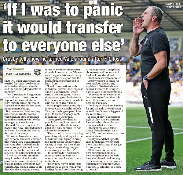 ‘IF I WAS TO PANIC IT WOULD TRANSFER TO EVERYONE ELSE’ - PressReader