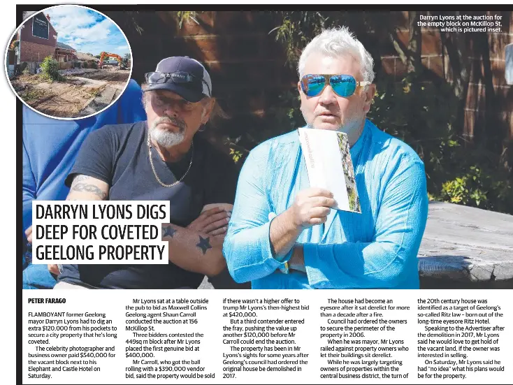 DARRYN LYONS DIGS DEEP FOR COVETED GEELONG PROPERTY - PressReader