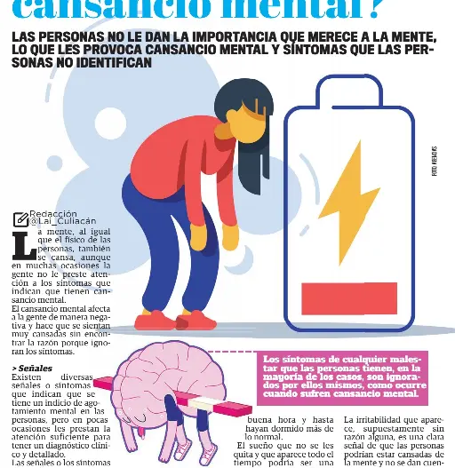 ¿Cómo saber si tengo cansancio mental? - PressReader