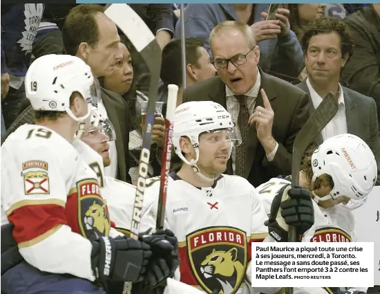 Les Panthers revigorés par Keith Tkachuk et Paul Maurice ? - PressReader