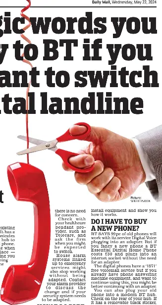 Five magic words you must say to BT if you DON’T want to switch to a digital landline - PressReader