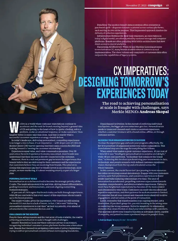 CX IMPERATIVE­S: DESIGNING TOMORROW’S EXPERIENCE­S TODAY - PressReader