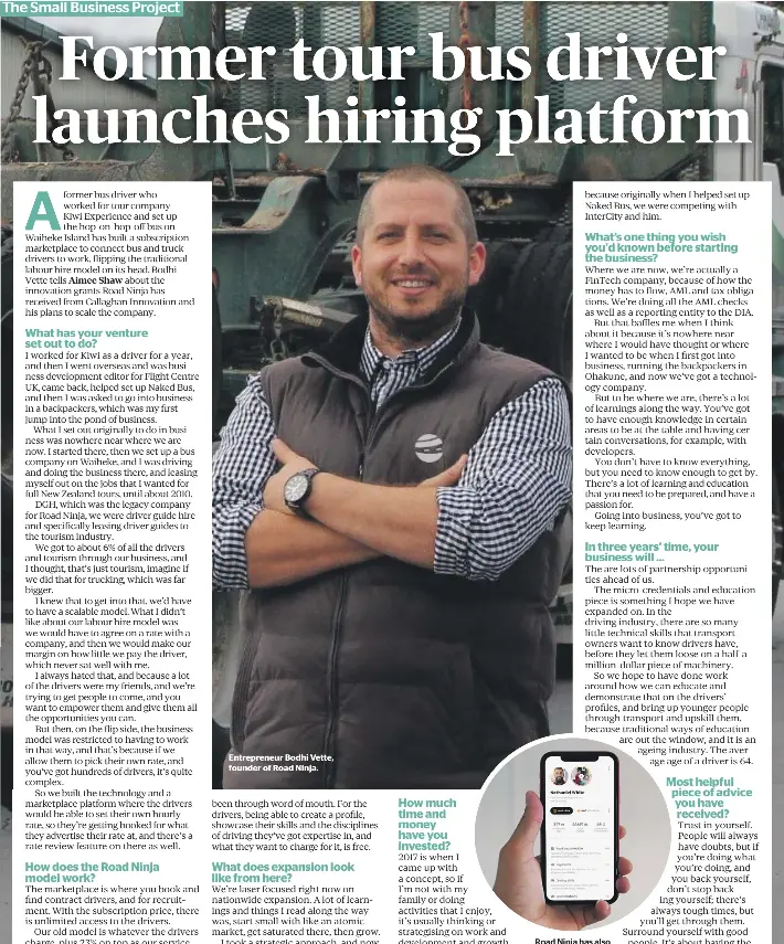 Former tour bus driver launches hiring platform - PressReader