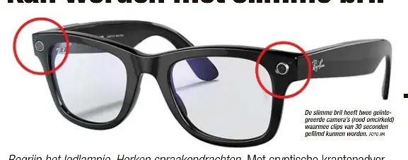 Reclame van Facebook waarschuwt dat je gefilmd kan worden met slimme ...