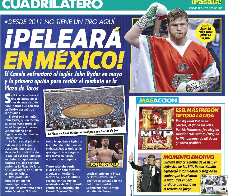 AQUÍ´ ¡PELEARA EN ME´ XICO! - PressReader