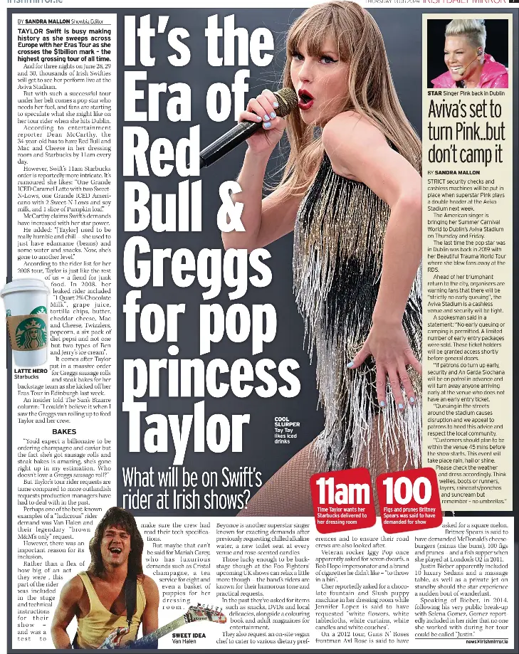It’s the Era of Red Bull & Greggs for pop princess Taylor - PressReader