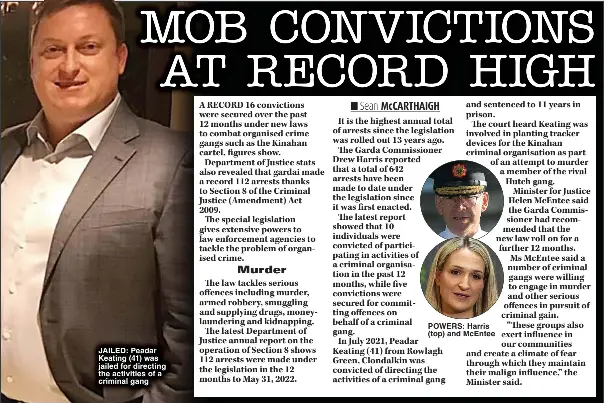 MOB CONVICTION­S AT RECORD HIGH - PressReader