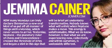 JEMIMA CAINER - PressReader