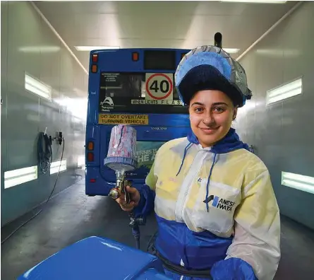 Q&A: Dimitria Klokas, apprentice spray painter and panelbeate­r - PressReader