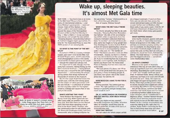 Wake up, sleeping beauties. It’s almost Met Gala time - PressReader