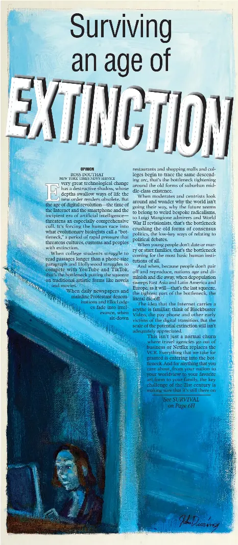 Surviving an age of EXTINCTION - PressReader