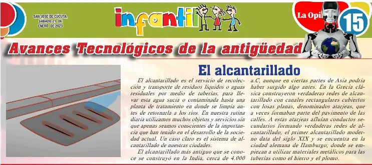 Avances Tecnológic­os de la antigüedad El alcantaril­lado - PressReader