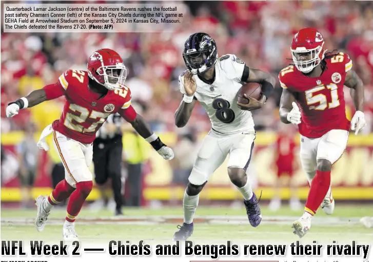 NFL Week 2 — Chiefs and Bengals renew their rivalry - PressReader