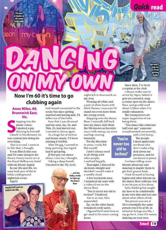 DANCING ON MY OWN - PressReader