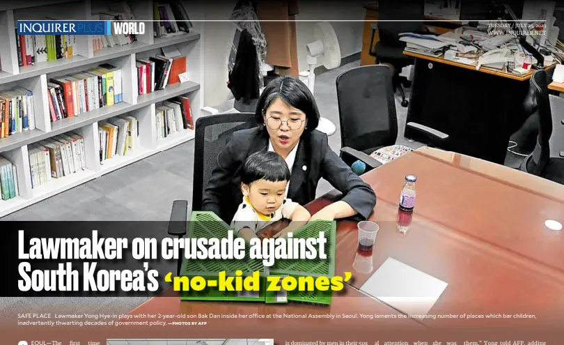 Lawmaker on crusade against South Korea’s ‘no-kid zones’ - PressReader