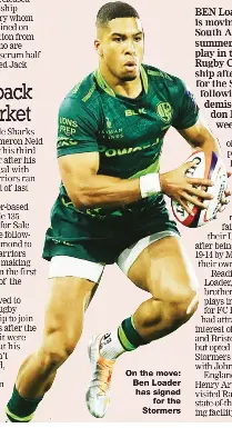 Loader signs two-year deal with Stormers - PressReader