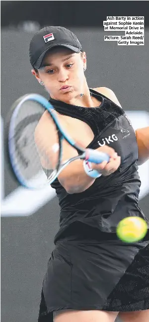 Just ace: Barty powers into Adelaide semis - PressReader