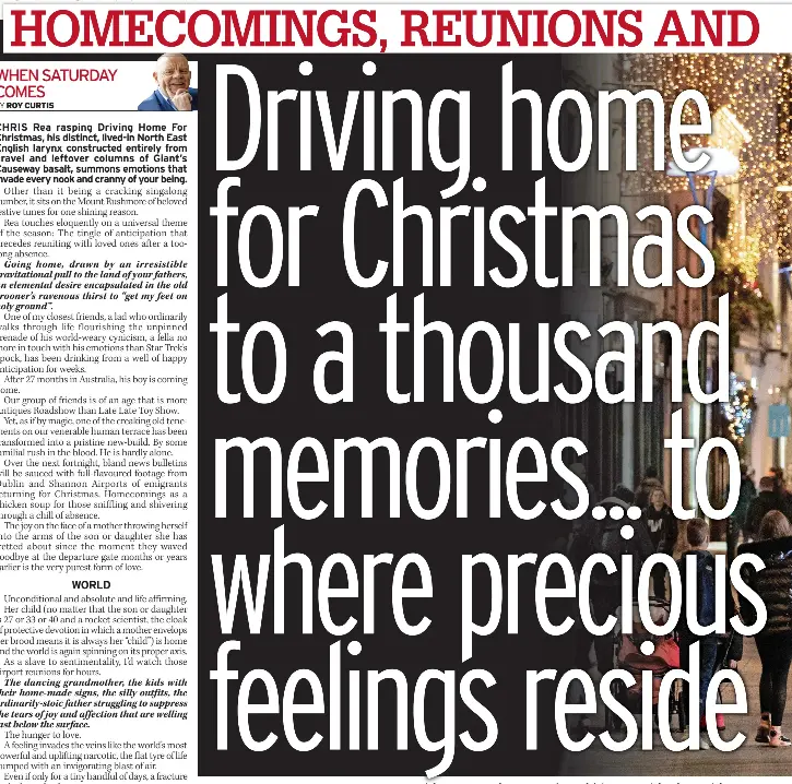 Driving home for Christmas to a thousand memories... to where precious feelings reside - PressReader