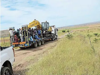 Mayor sends machinery to fix gravel road hours after villagers block N2 - PressReader