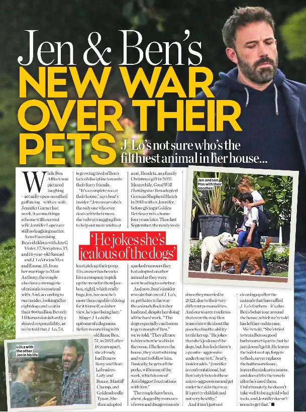 J-LO is fed up with Ben not pulling his weight around the house - PressReader