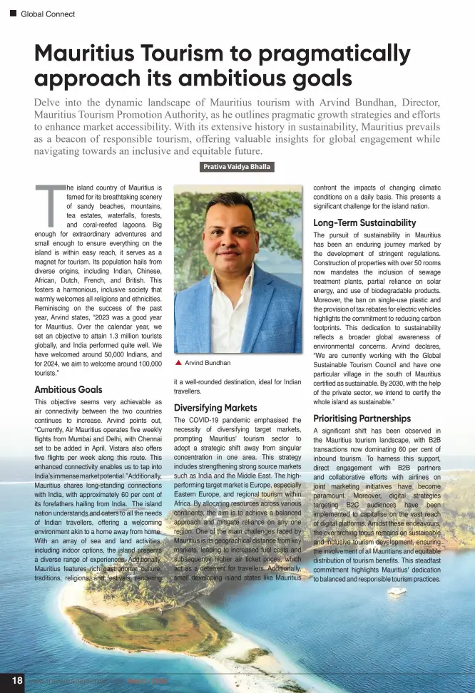 Mauritius Tourism to pragmatica­lly approach its ambitious goals - PressReader