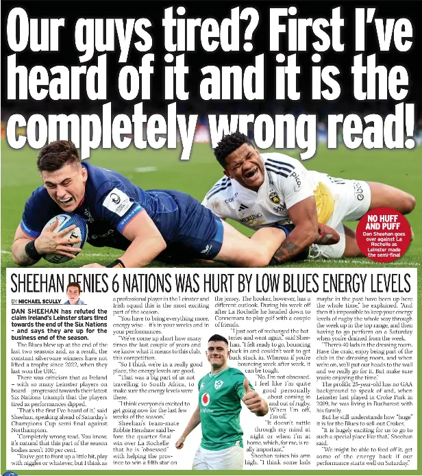 Our guys tired? First I’ve heard of it and it is the completely wrong read! - PressReader