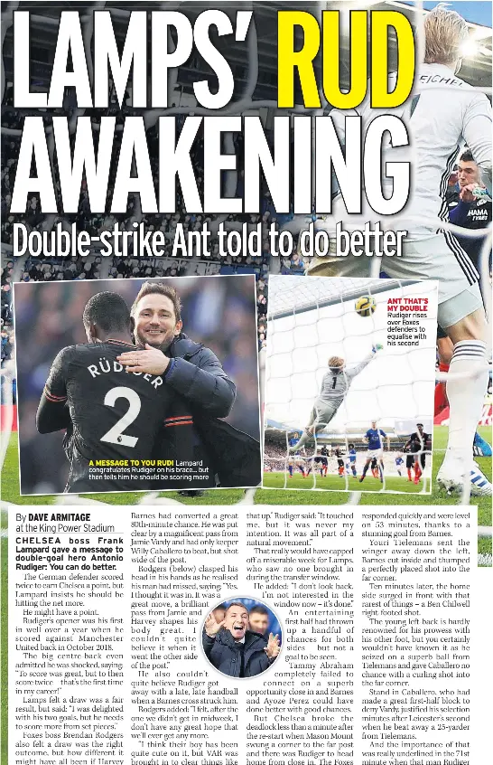 MATCH FACTS LAMPS’ RUD AWAKENING - PressReader