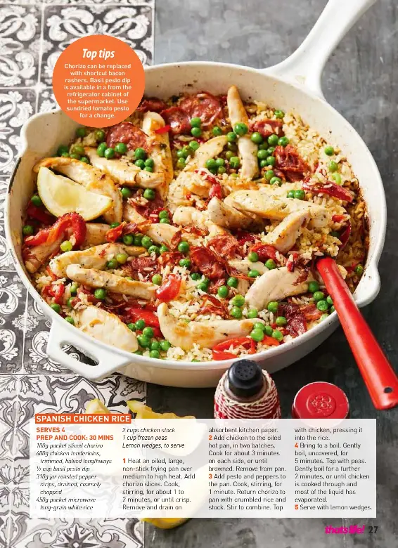 SPANISH CHICKEN RICE - PressReader