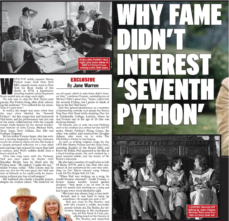 WHY FAME DIDN’T INTEREST ‘SEVENTH PYTHON’ - PressReader