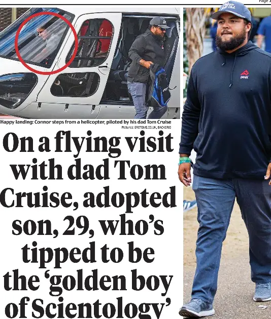 On a flying visit with dad Tom Cruise, adopted son, 29, who’s tipped to be the ‘golden boy of ...