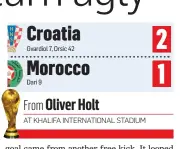 Croatia triumph as Morocco turn ugly - PressReader
