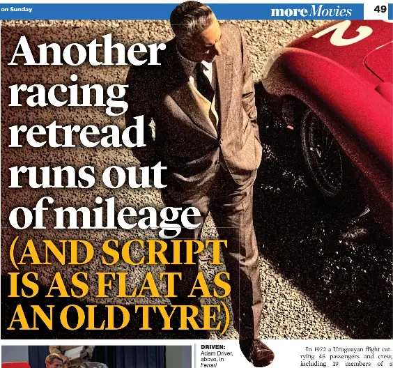 Another racing retread runs out of mileage (AND SCRIPT IS AS FLAT AS AN ...