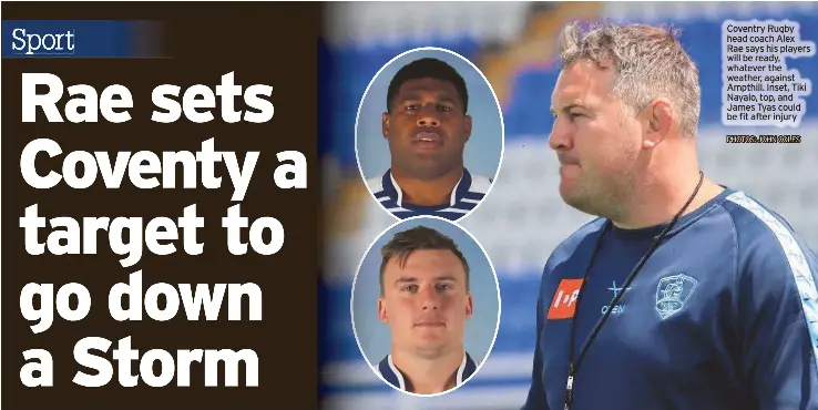 Rae sets Coventy a target to go down a Storm - PressReader