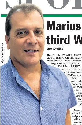 Marius takes his third World Cup trip - PressReader