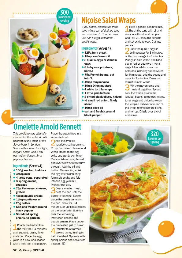 Omelette Arnold Bennett (Serves 4) (Serves 4) Calories per serving - PressReader