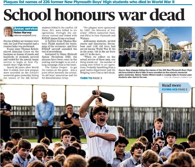 School honours war dead - PressReader