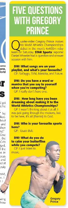 Five questions with GREGORY PRINCE - PressReader