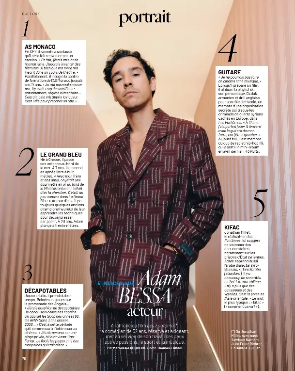 Adam BESSA acteur 5 INDICES SUR - PressReader