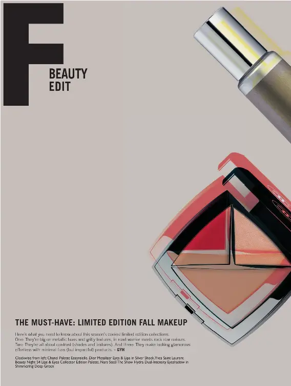 THE MUST-HAVE: LIMITED EDITION FALL MAKEUP - PressReader