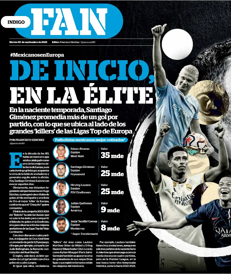 DE INICIO, EN LA ÉLITE - PressReader