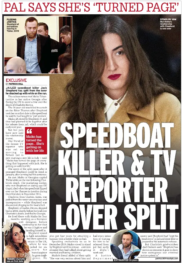 SPEEDBOAT KILLER & TV REPORTER LOVER SPLIT - PressReader