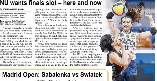 NU wants finals slot – here and now - PressReader