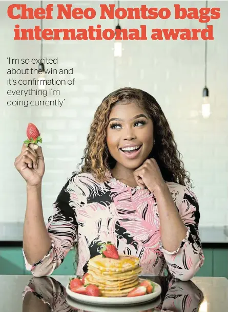 Chef Neo Nontso bags internatio­nal award - PressReader