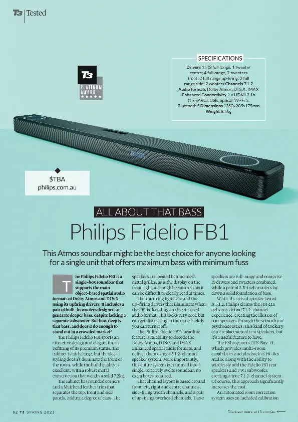 Philips Fidelio FB1 - PressReader