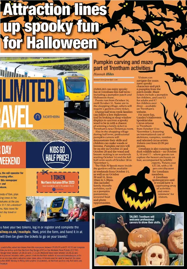 ATTRACTION LINES UP SPOOKY FUN FOR HALLOWEEN - PressReader