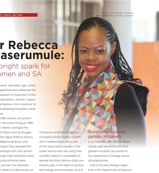Dr Rebecca Maserumule is one of the many black women in the public ...