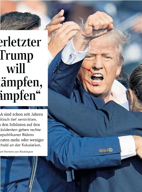 Entsetzen nach Attentat auf Trump - PressReader