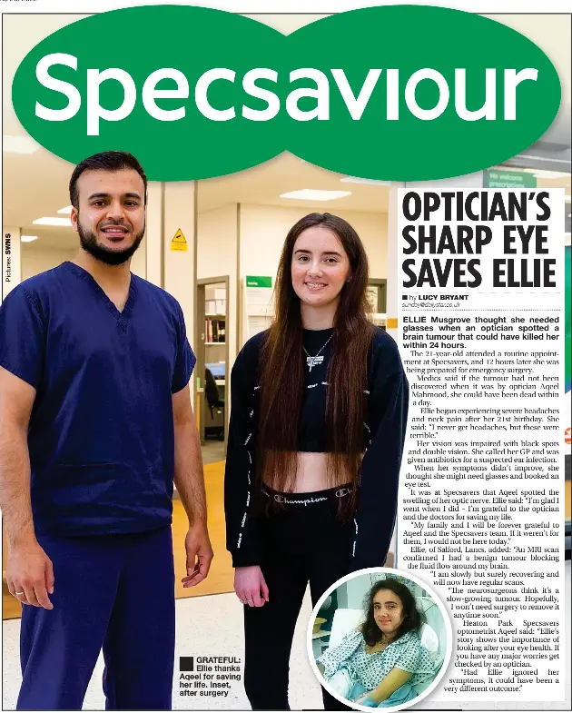OPTICIAN’S SHARP EYE SAVES ELLIE - PressReader
