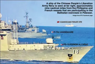 Another Chinese ship spotted shadowing Balikatan exercises - PressReader