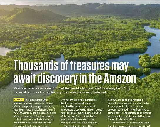 Thousands of treasures may await discovery in the Amazon - PressReader